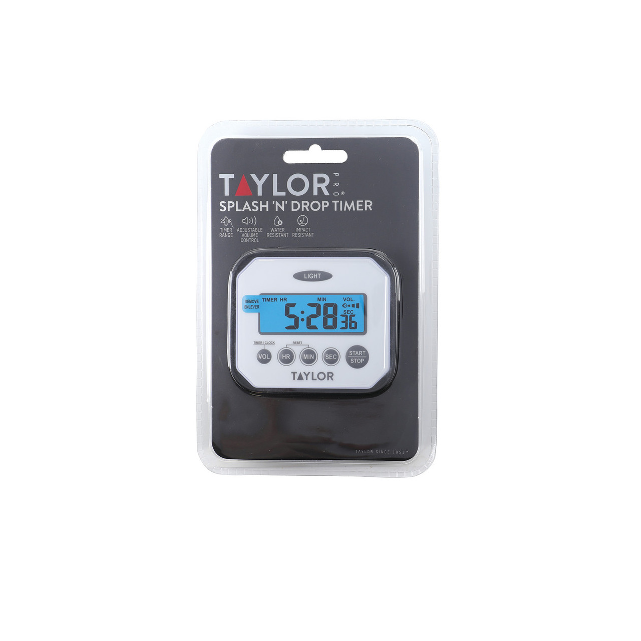 Taylor Pro Splash 'N' Drop Digital Timer - Lifetime Brands Europe