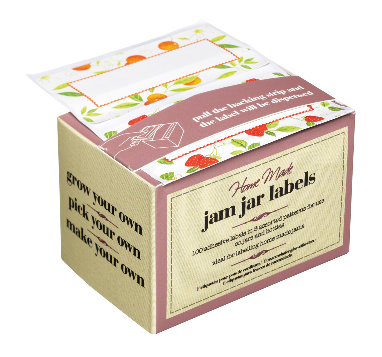 Home Made Pack of 100 Assorted Jam Jar Labels - Lifetime Brands Europe