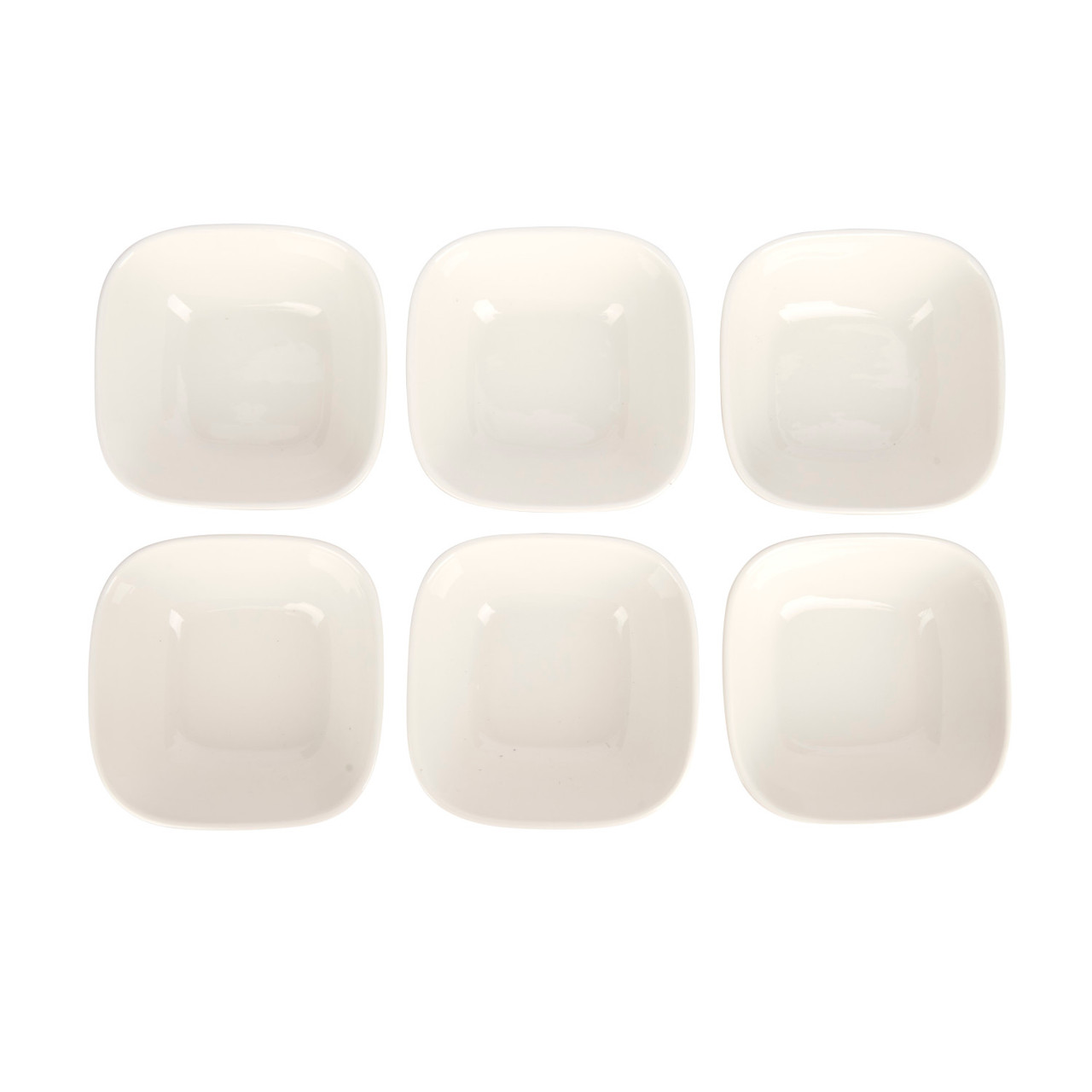 Maxwell & Williams White Basics Small Square Bowls, Set of 6 - Lifetime ...