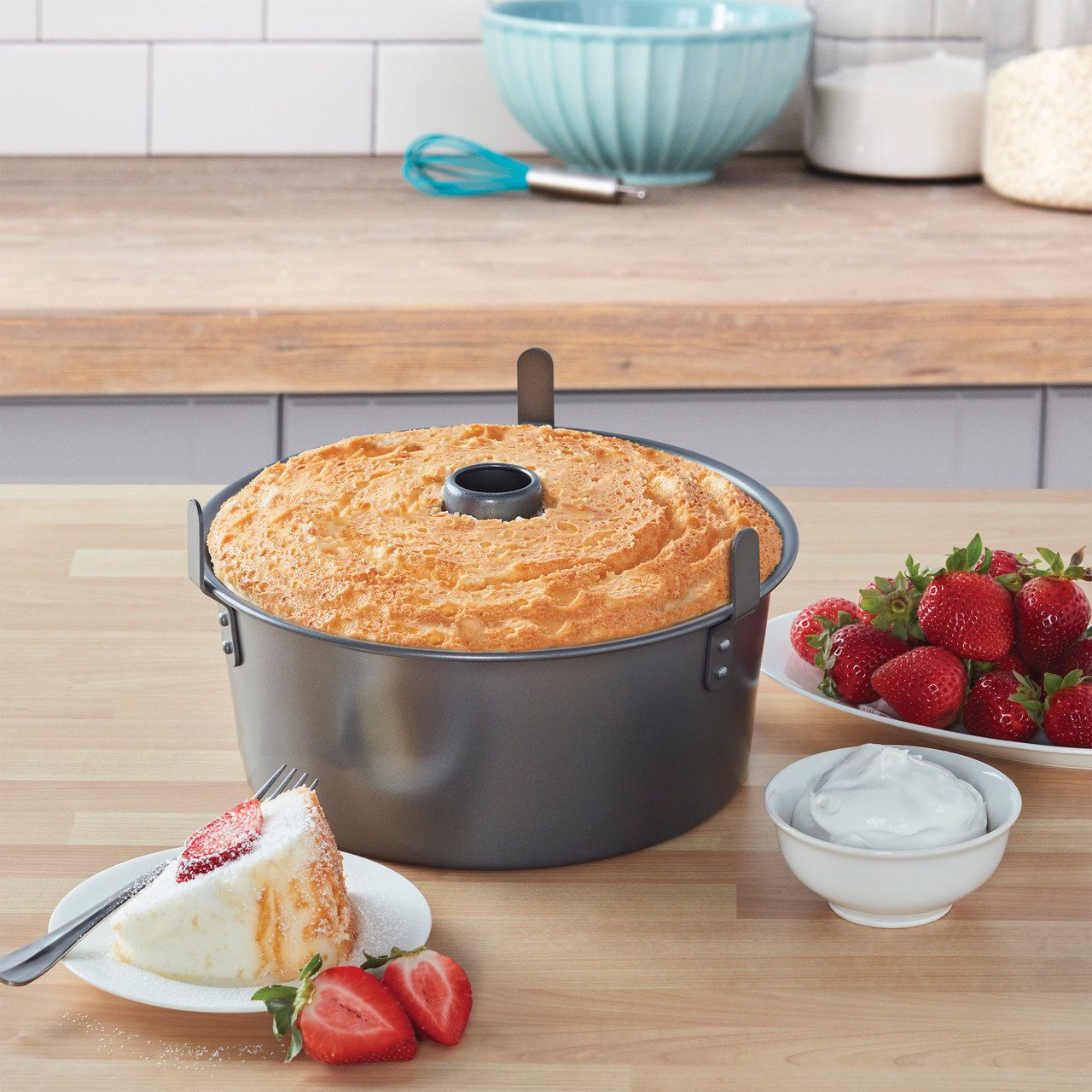 Chicago Metallic Non-Stick Two Piece Angel Cake Pan - Lifetime Brands ...