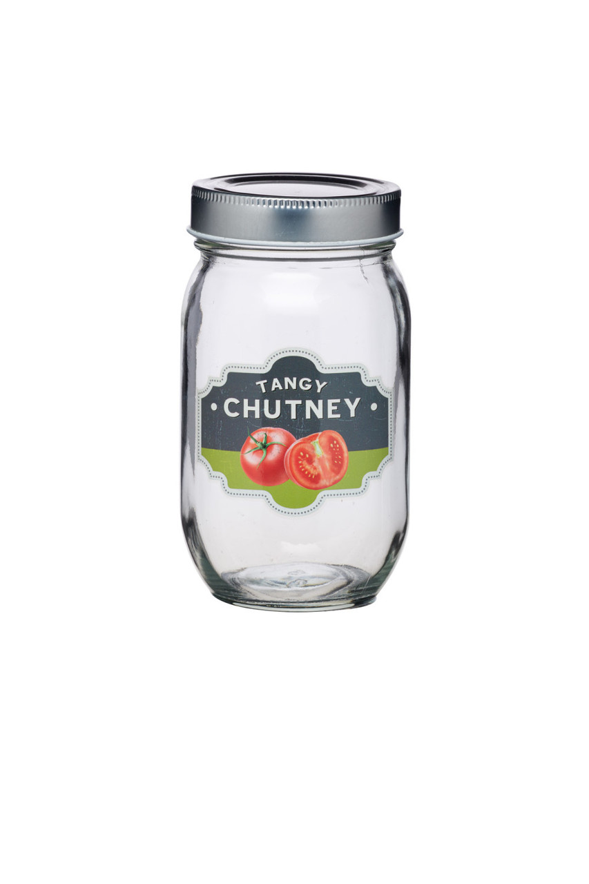Home Made 480ml Glass Assorted Print Jars - Lifetime Brands Europe