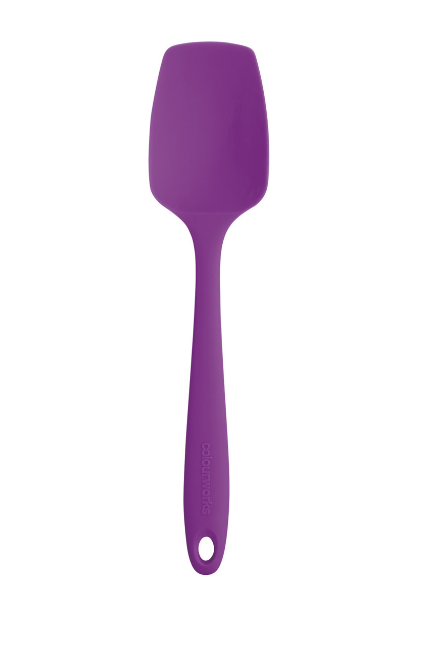Colourworks Display of 24 Assorted Coloured Mini Spoon Spatulas ...