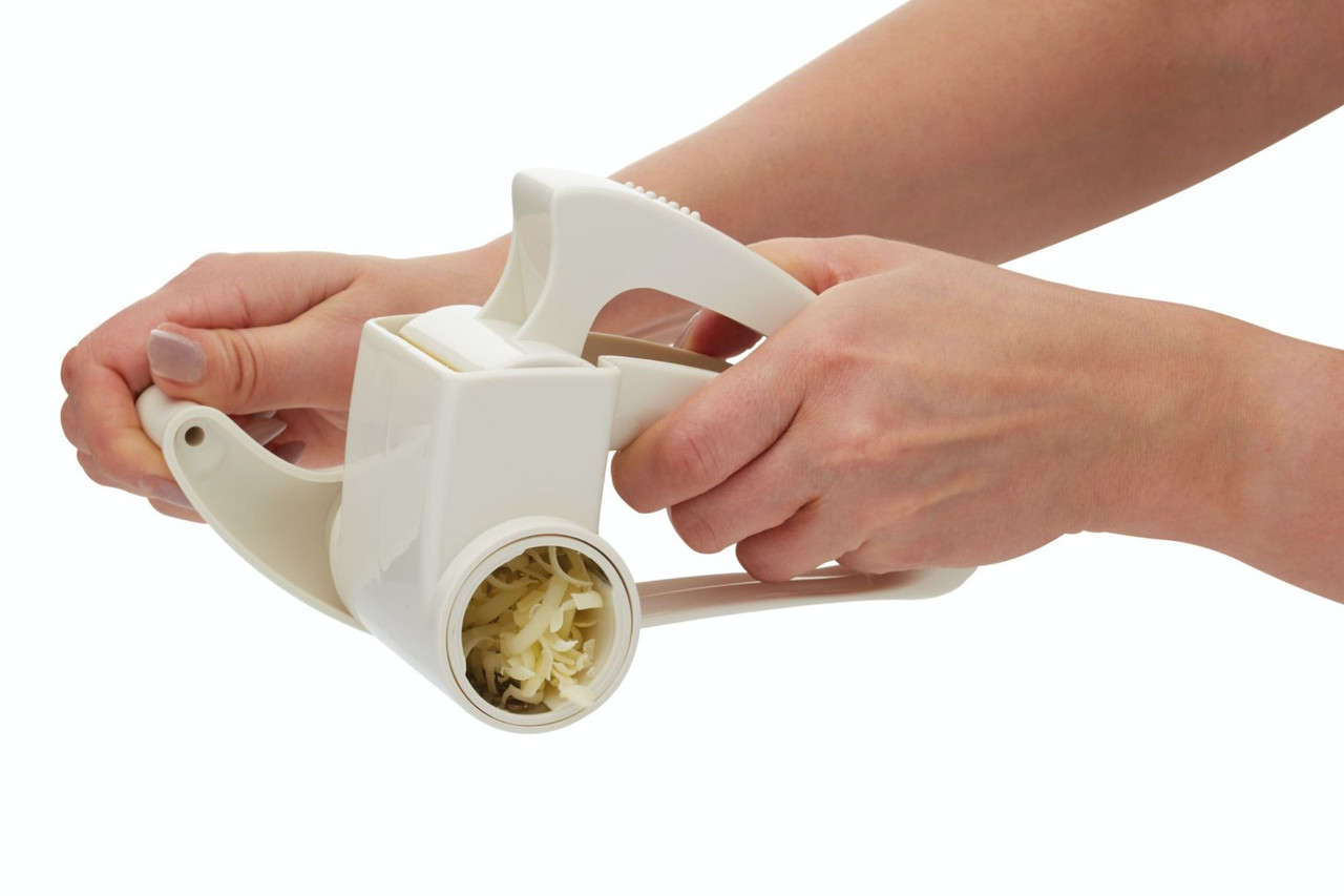 KitchenCraft Plastic Rotary Grater Mill With Three Blades - Lifetime ...
