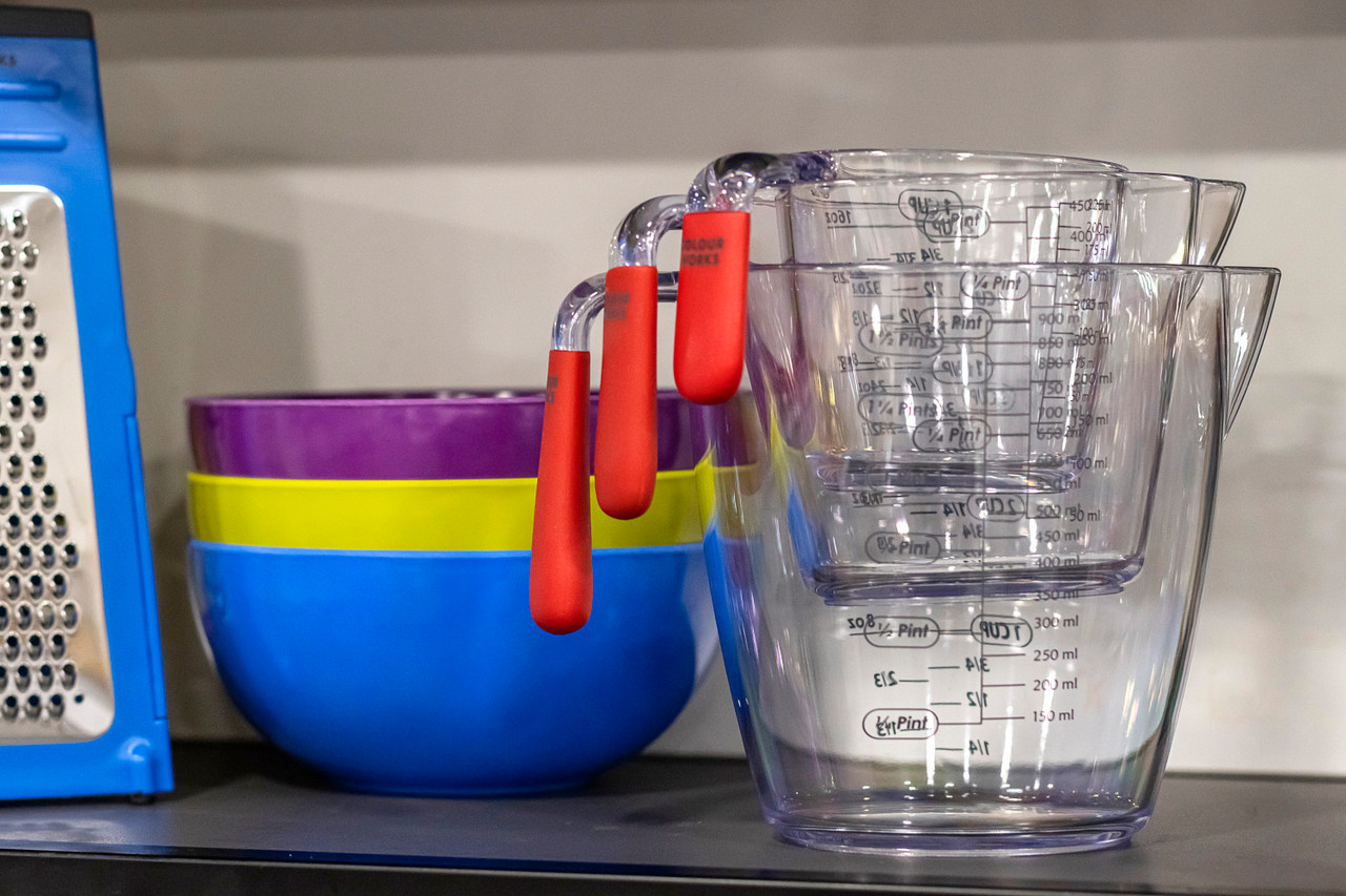 Colourworks 3 Piece Red Acrylic Measuring Jug Set - Lifetime Brands Europe