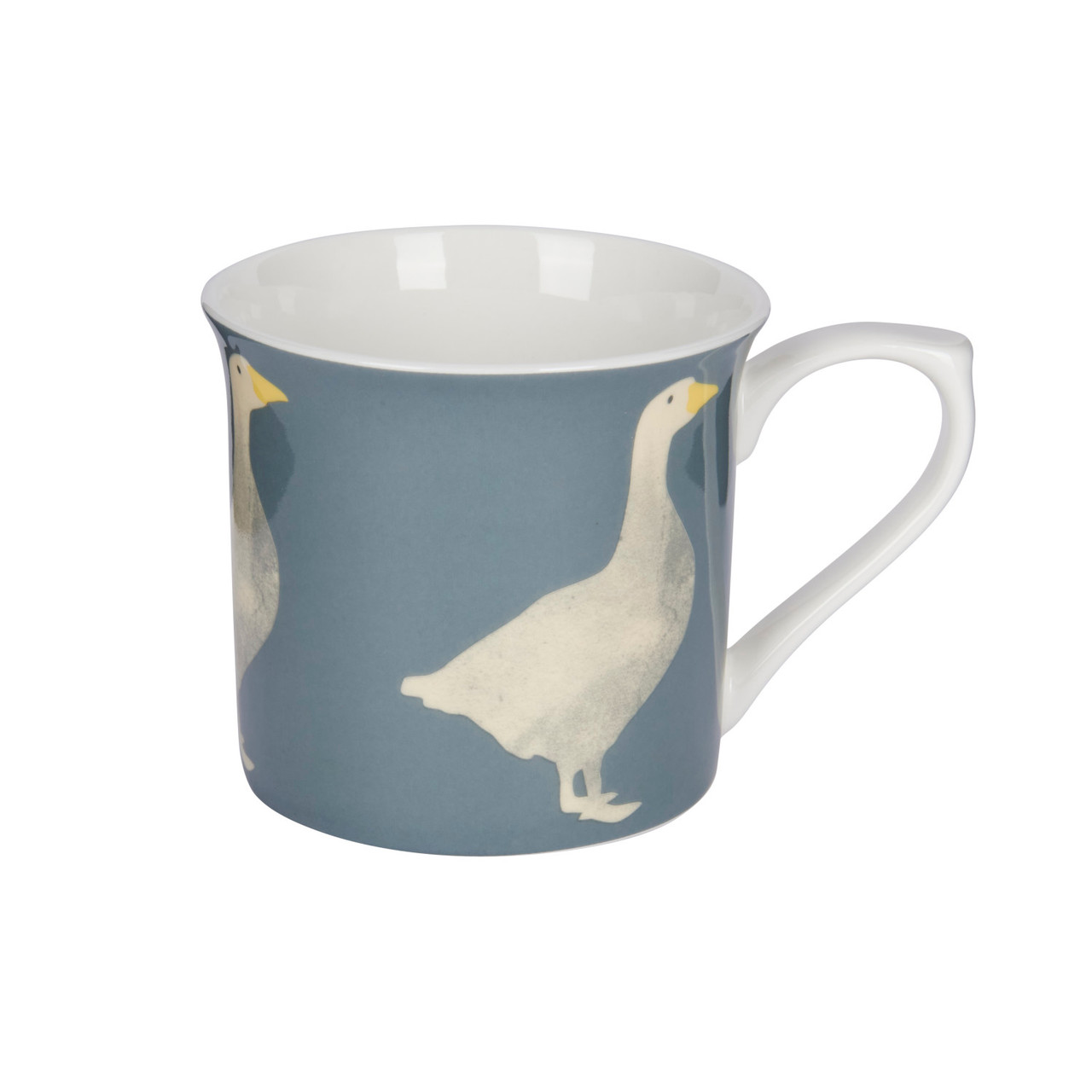 KitchenCraft China Goose Fluted Mug, 300ml - Lifetime Brands Europe
