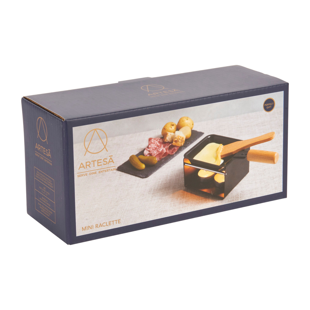 Artesà Raclette Pan with Burner Stand, 9.5 x 19 x 8cm - Lifetime Brands ...
