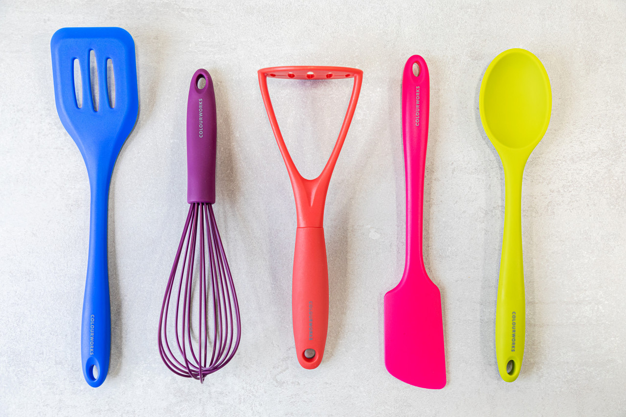 Colourworks Brights 5 Piece Complete Kitchen Utensil Set - Lifetime ...