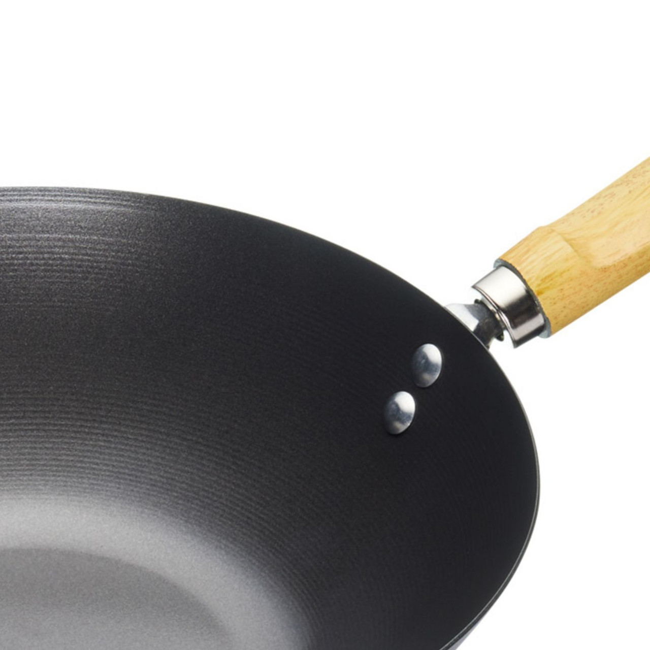 KitchenCraft World of Flavours Oriental Carbon Steel Non-Stick Wok ...