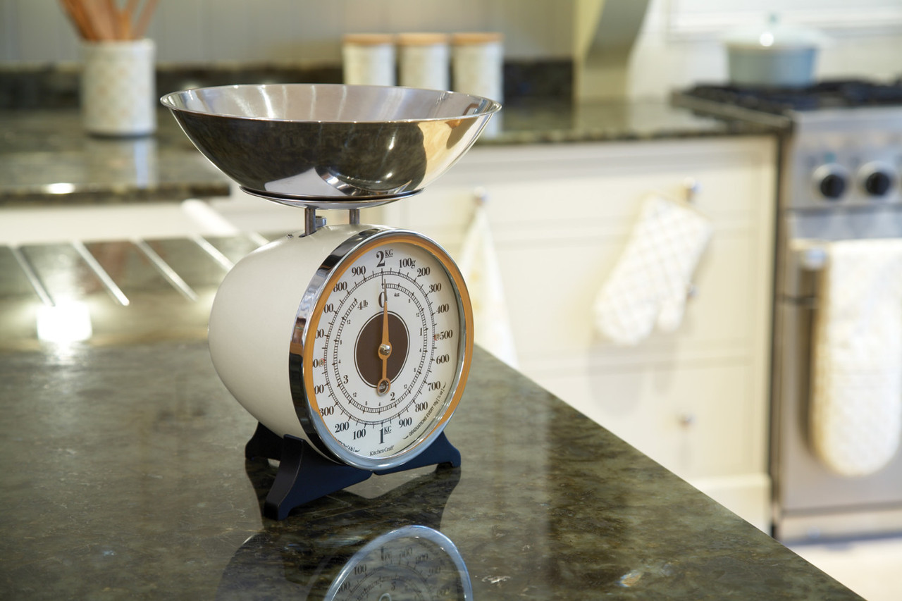 Classic Collection Mechanical Kitchen Scale, Cream - Lifetime Brands Europe
