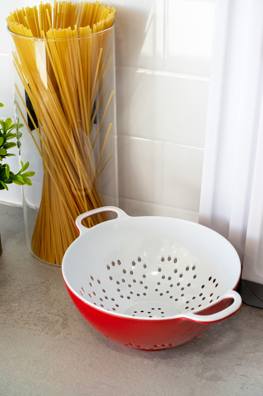 Colourworks Small Red Melamine Colander - Lifetime Brands Europe