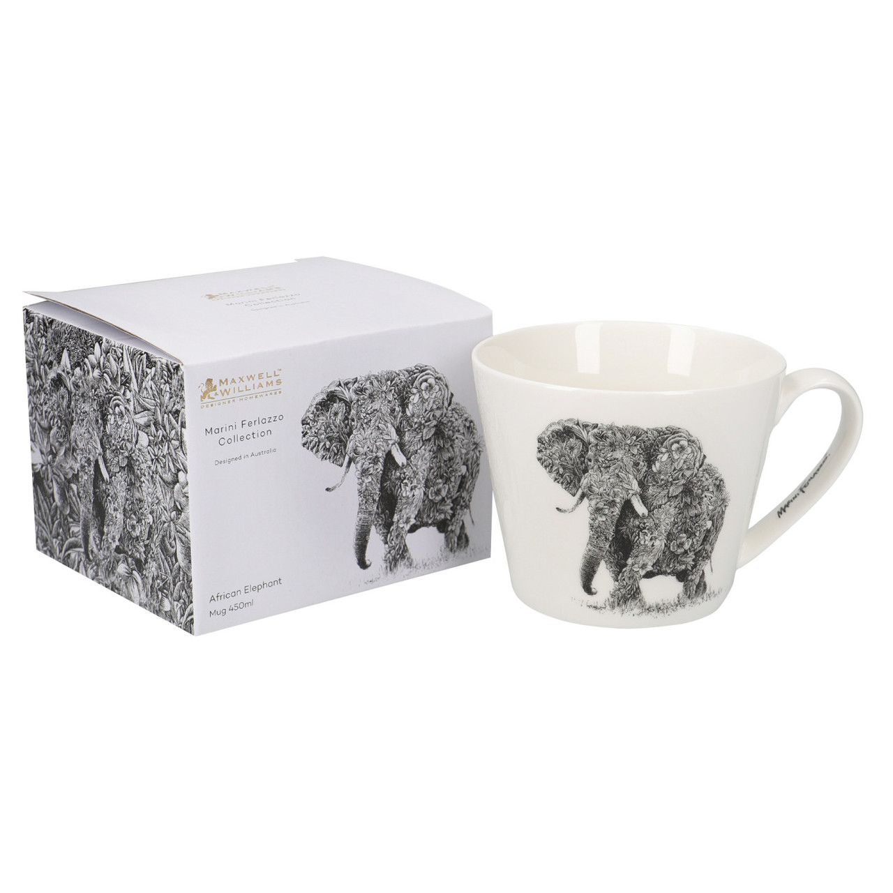 Maxwell & Williams Marini Ferlazzo 450ml Elephant Mug - Lifetime Brands ...