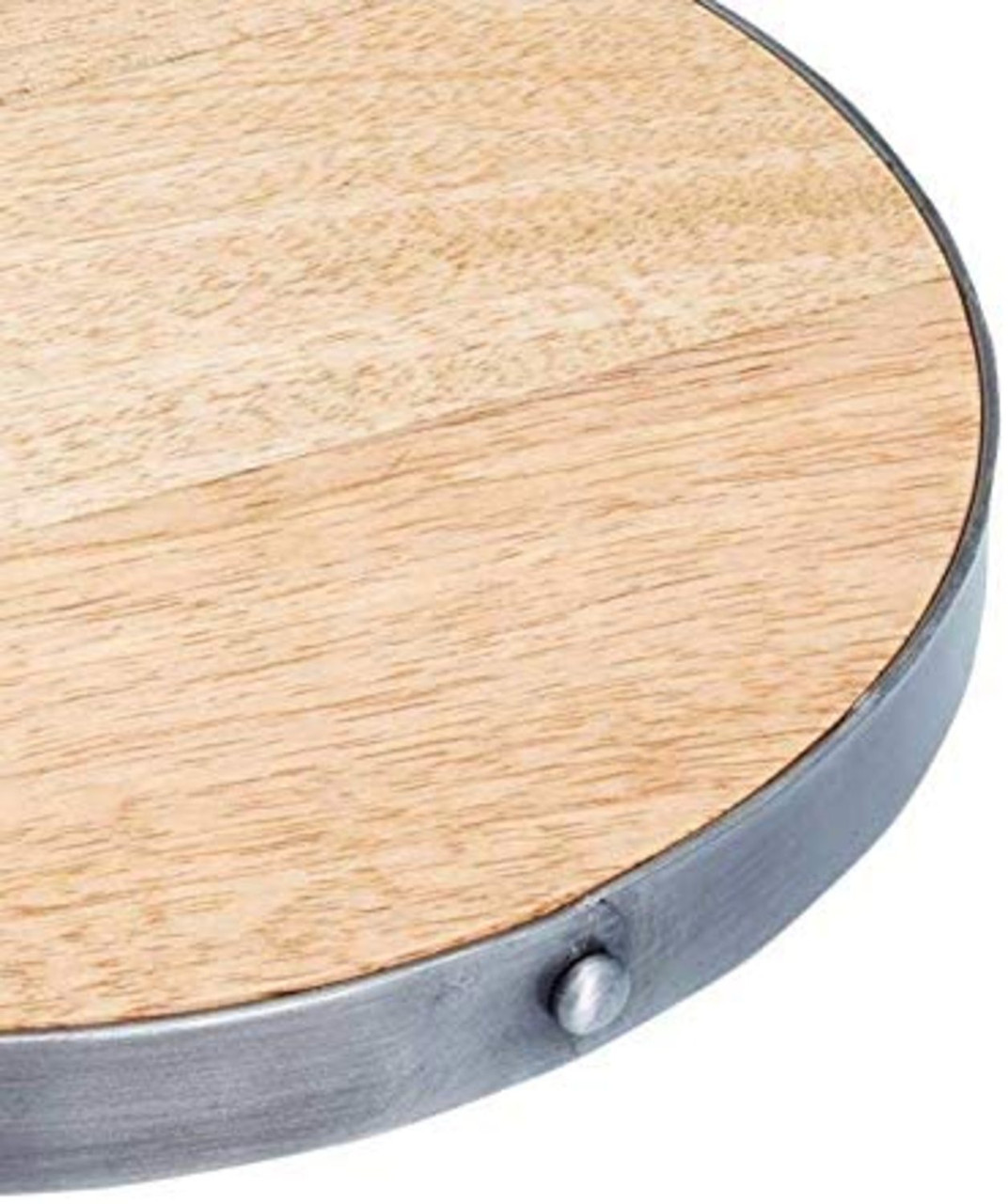 Industrial Kitchen Round Wooden Trivet / Teapot Stand - Lifetime Brands ...