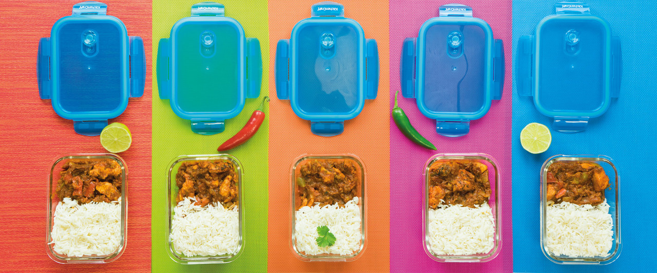 KitchenCraft Pure Seal Glass Rectangular 1 Litre Storage Container ...