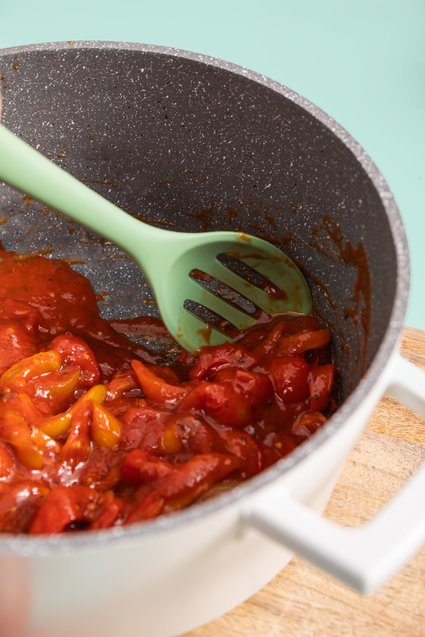 KitchenCraft Silicone Slotted Spoon, Non-Stick Safe and Heat-Resistant ...