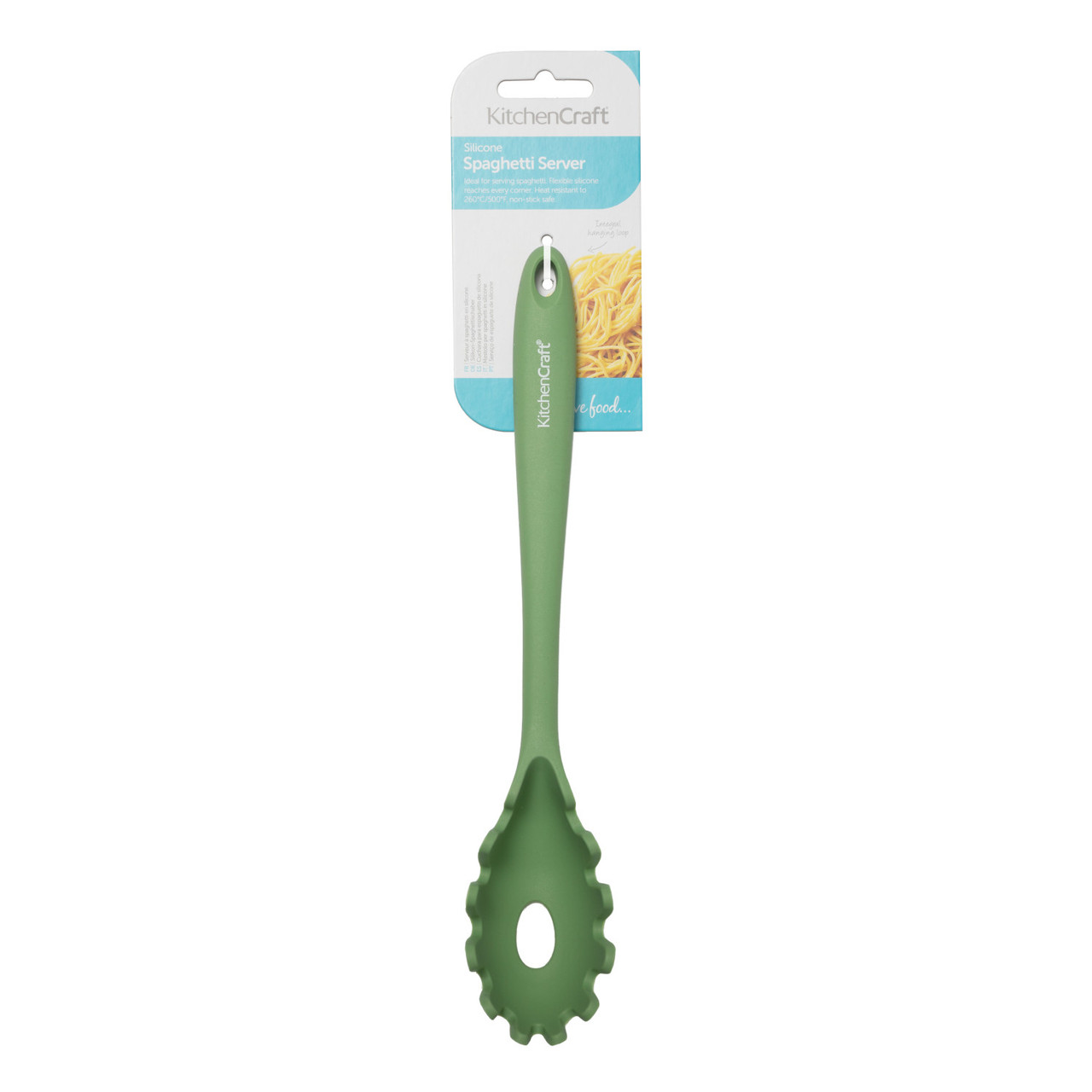 KitchenCraft Silicone Spaghetti Server, Non-Stick Safe and Heat ...