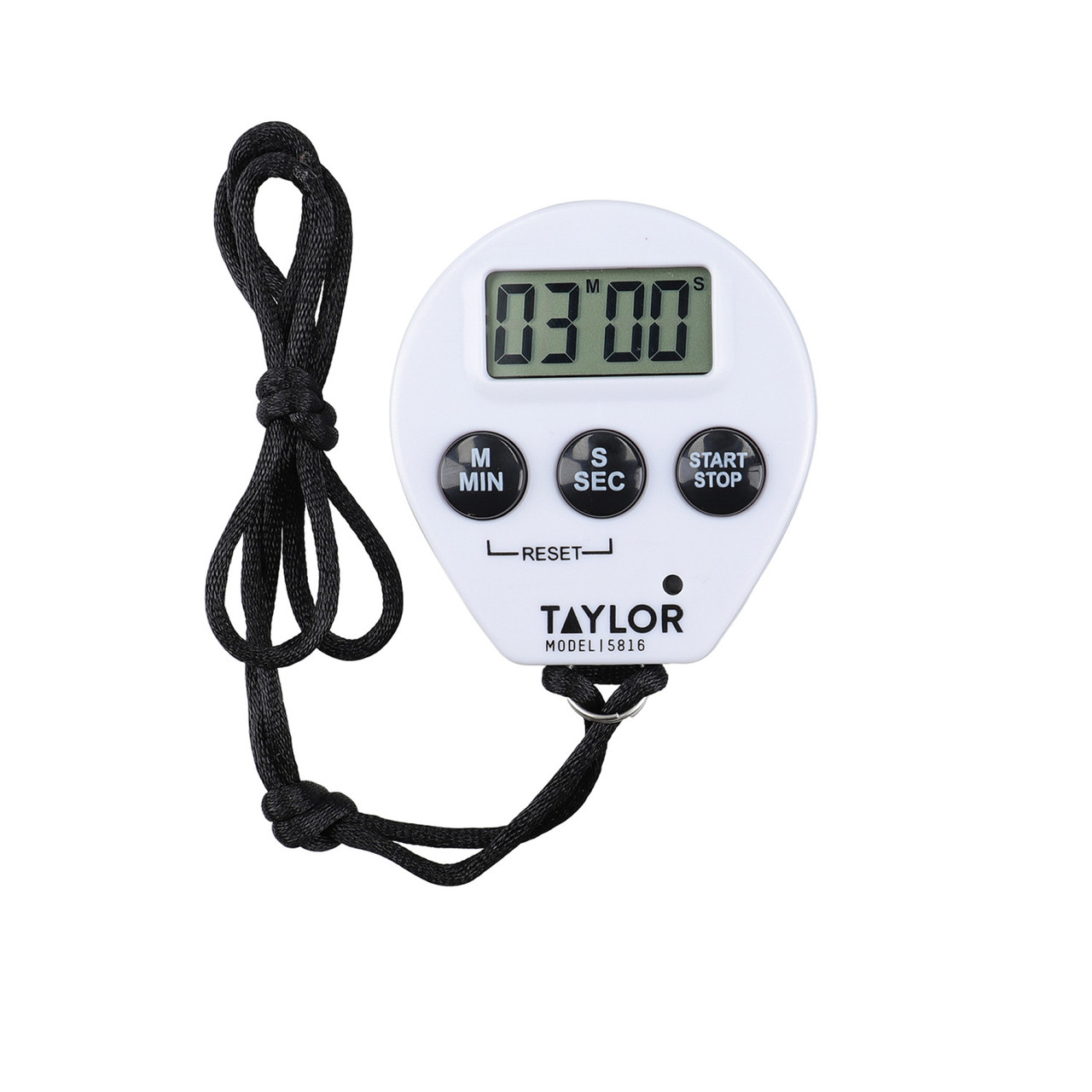 Taylor Chef's Timer & Stopwatch, Black and White - Lifetime Brands Europe