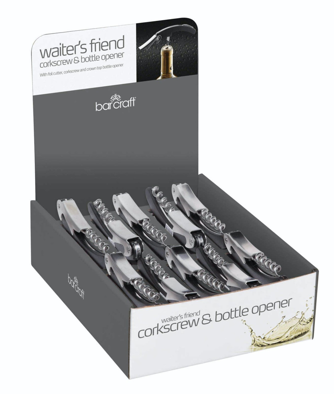 BarCraft Display of 20 Waiter's Friend Corkscrews - Lifetime Brands Europe