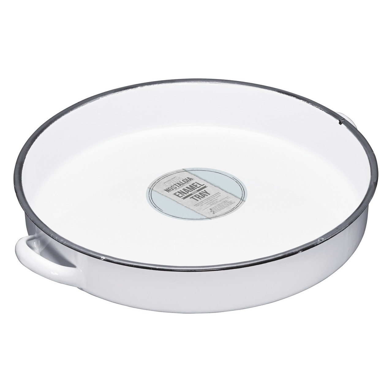 Living Nostalgia Enamel Round Tray - Lifetime Brands Europe