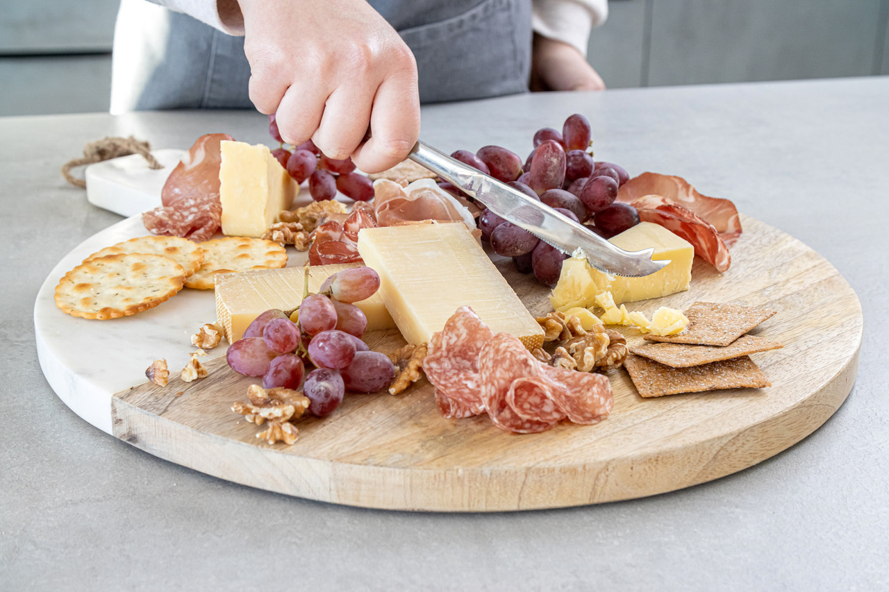 MasterClass Gourmet Prep & Serve Wood & Marble Paddle Board - Lifetime ...