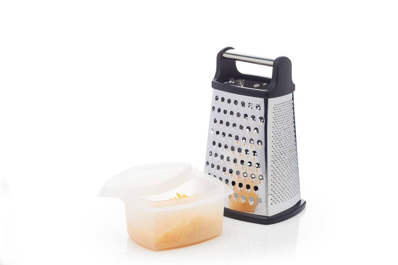 MasterClass Stainless Steel Four Sided Box Grater With Collecting Box ...