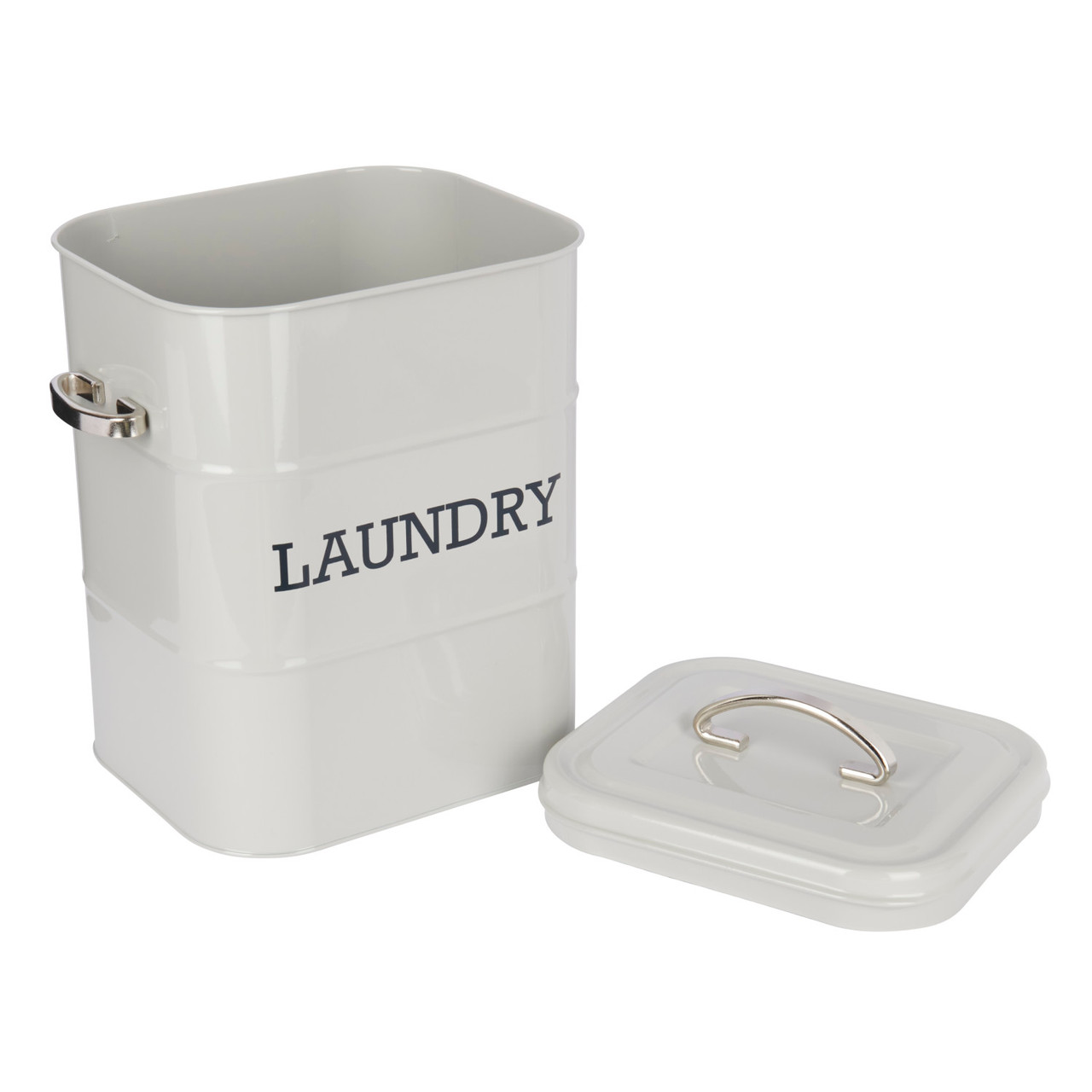 Living Nostalgia French Grey Laundry Tin - Lifetime Brands Europe