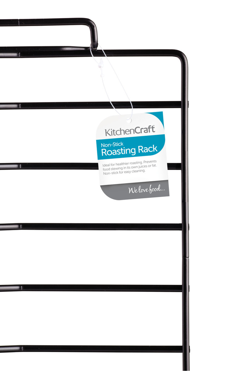 KitchenCraft Non-Stick Roasting Rack, 30cm x 21cm - Lifetime Brands Europe