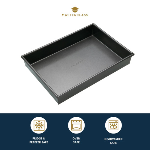 MasterClass Non-Stick Rectangular Deep Pan, 35cm x 24cm - Lifetime ...