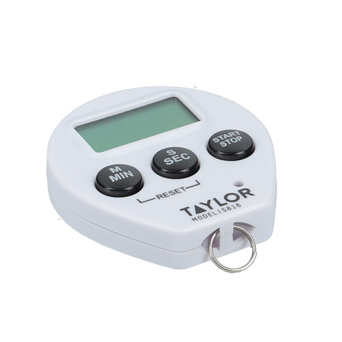 Taylor Chef's Timer & Stopwatch, Black and White - Lifetime Brands Europe