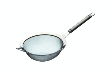 KitchenCraft Oval Handled Professional Stainless Steel Sieve, 18cm ...
