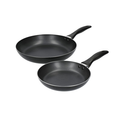 KitchenCraft Non-Stick Aluminium Frying Pans Set, 28cm and 20cm ...