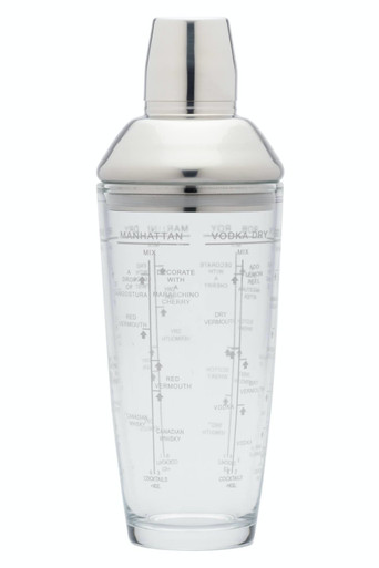 BarCraft 700ml Glass Boston Cocktail Shaker - Lifetime Brands Europe