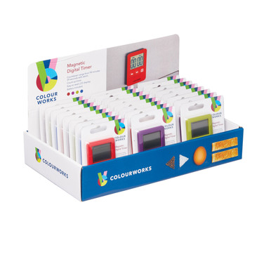 Colourworks Display of 24 Slimline Easy Read Digital Timers - Lifetime ...