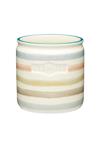 Classic Collection Striped Ceramic Kitchen Utensil Holder - Lifetime ...