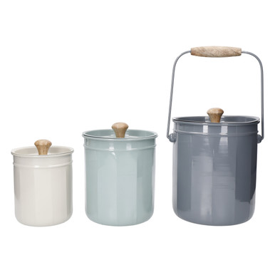 KitchenCraft Food Storage and Composter Set, 3 Pieces - Lifetime Brands ...