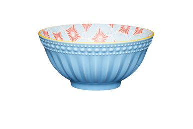 KitchenCraft Blue Mosaic Ceramic Bowl, 16cm - Lifetime Brands Europe