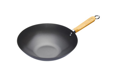 KitchenCraft World of Flavours Oriental Carbon Steel Non-Stick Wok ...