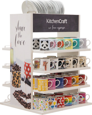 KitchenCraft Espresso Cups Retail Display Pack - Lifetime Brands Europe