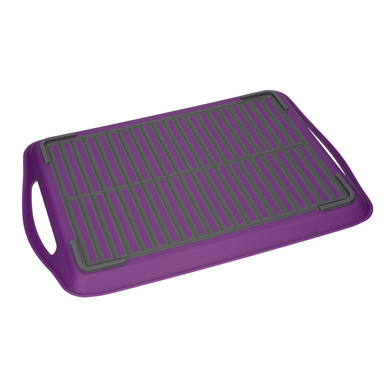 Colourworks Purple Anti Slip Serving Tray - Lifetime Brands Europe