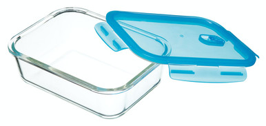 KitchenCraft Pure Seal Glass Rectangular 1 Litre Storage Container ...