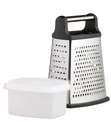 MasterClass Stainless Steel Four Sided Box Grater With Collecting Box ...