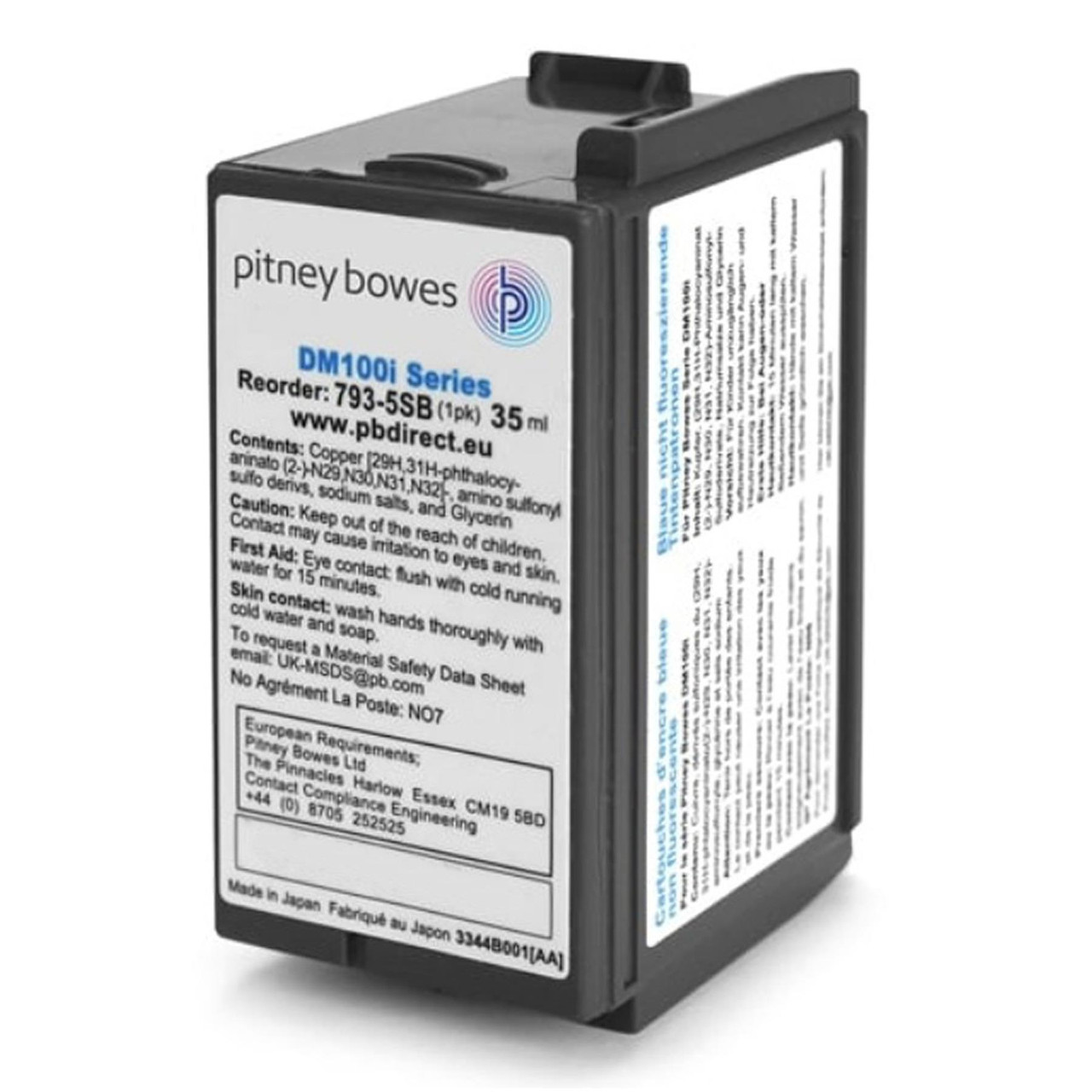 OEM Original Genuine Pitney Bowes Franking Machine Ink DM100 Red 793 ...