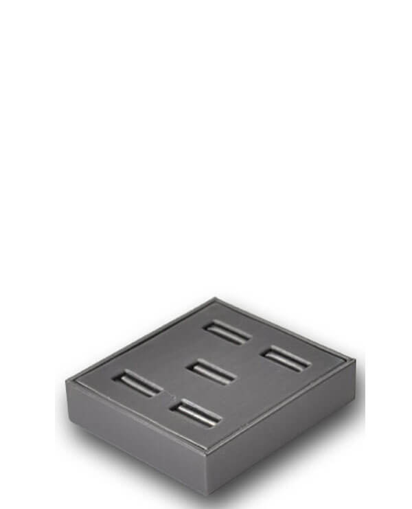RGR05-Traditional 5 Slot Ring Tray - National Box & Display
