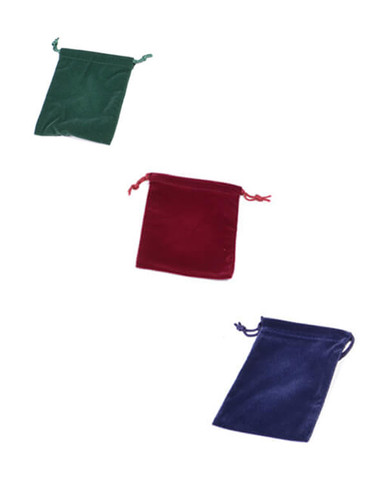 PA Single Pocket Velvet Drawstring Pouch - National Box & Display