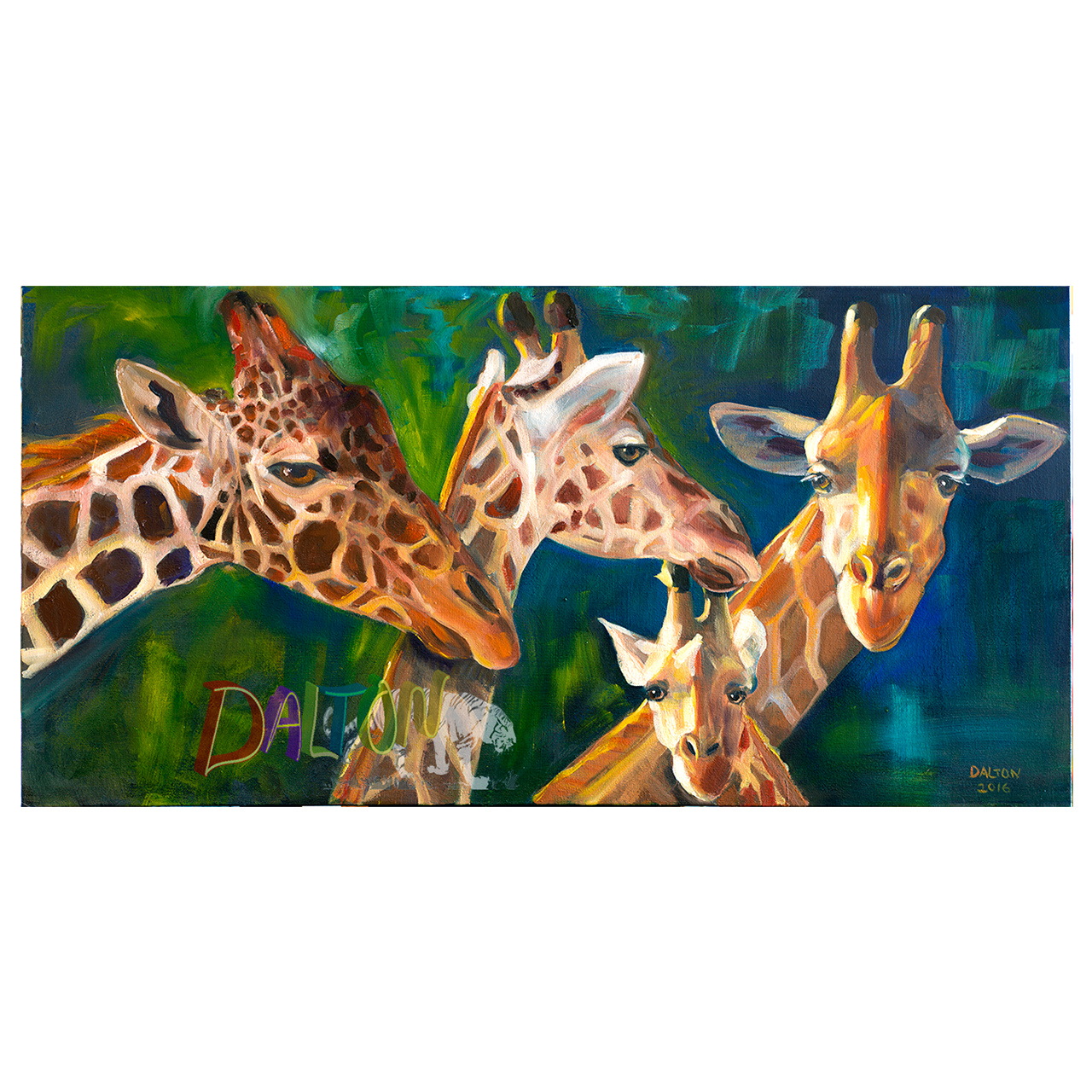 Giraffe Animal Print Border