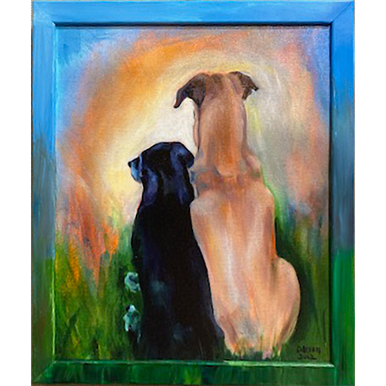 "Dogs Deep in Thought"