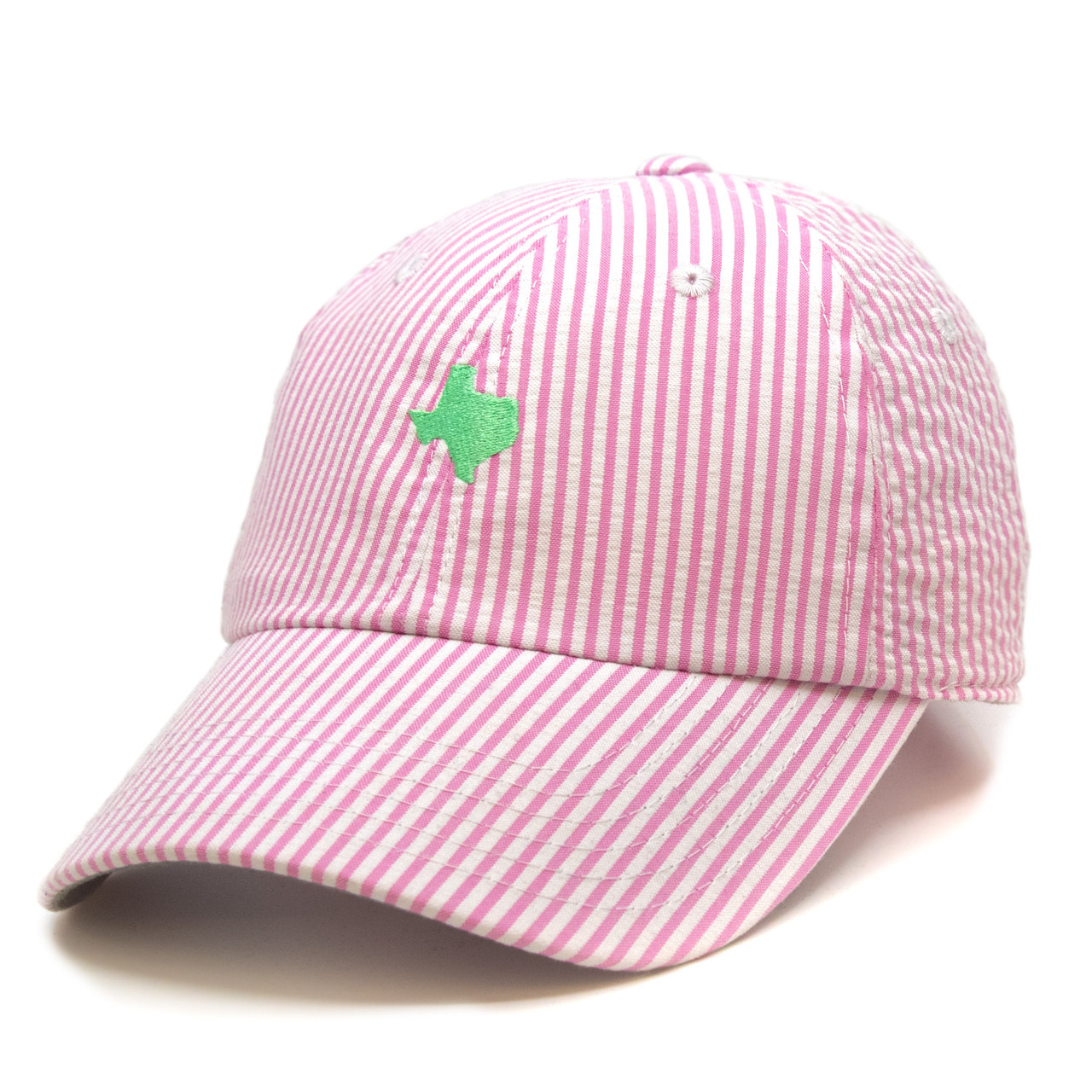 TYLER'S Pink Seersucker Texas Cap $ 27.99 | TYLER'S