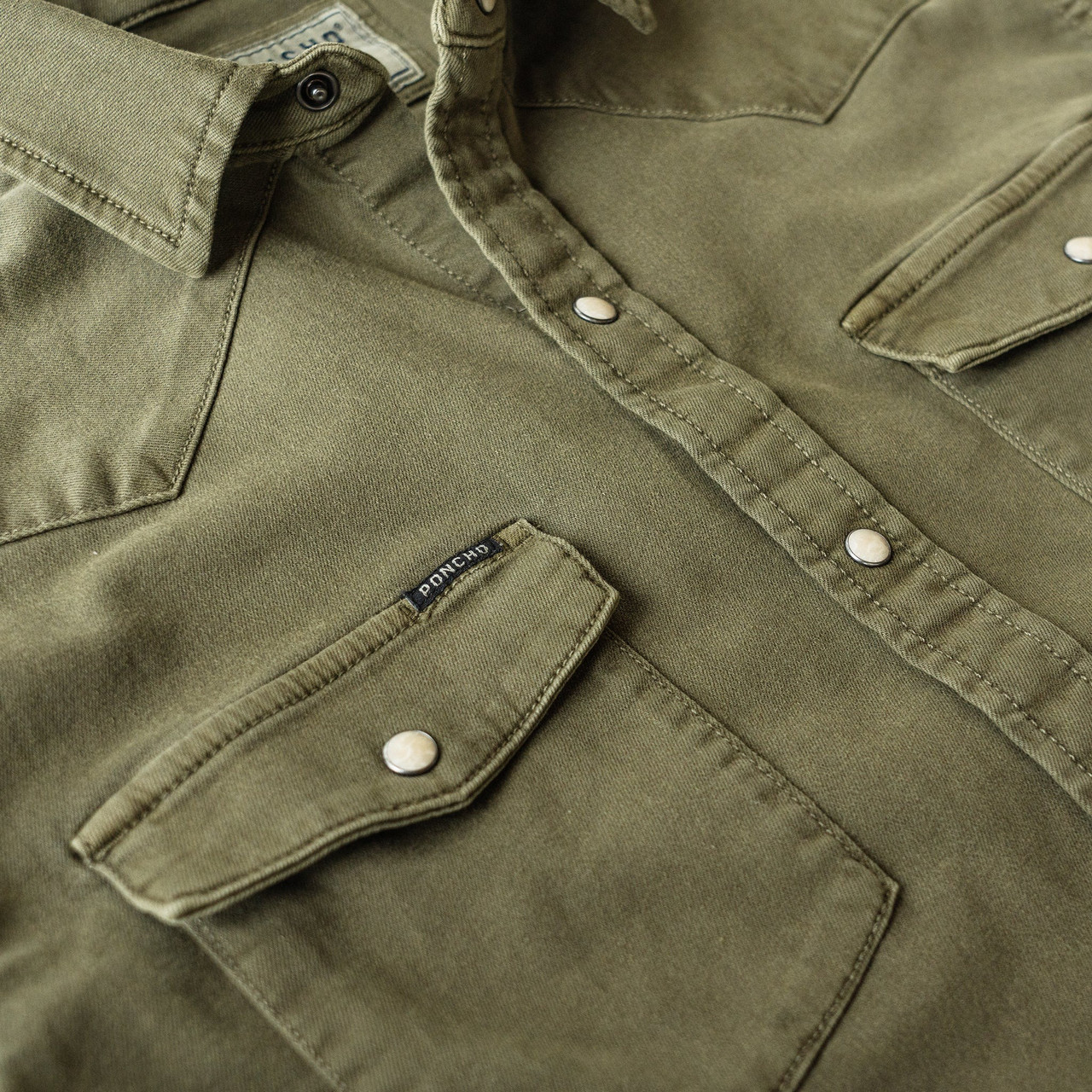 Poncho Outdoors Men's Denim Snapshirt | TYLER'S