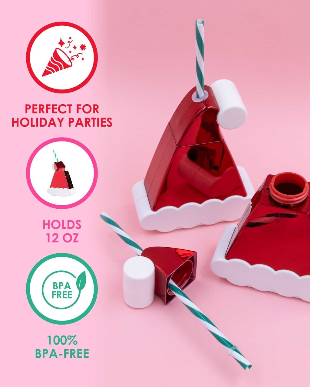 Packed Party Santa Hat Sipper Cup | TYLER'S