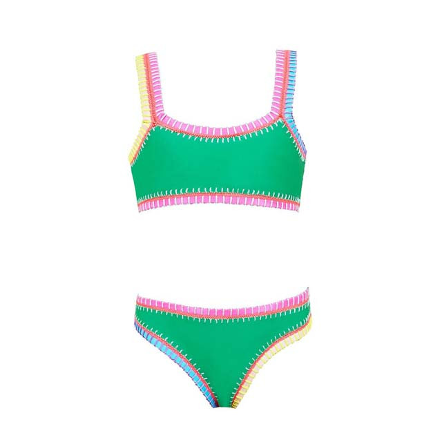 PilyQ Girls Sporty Embroidered Bikini | TYLER'S
