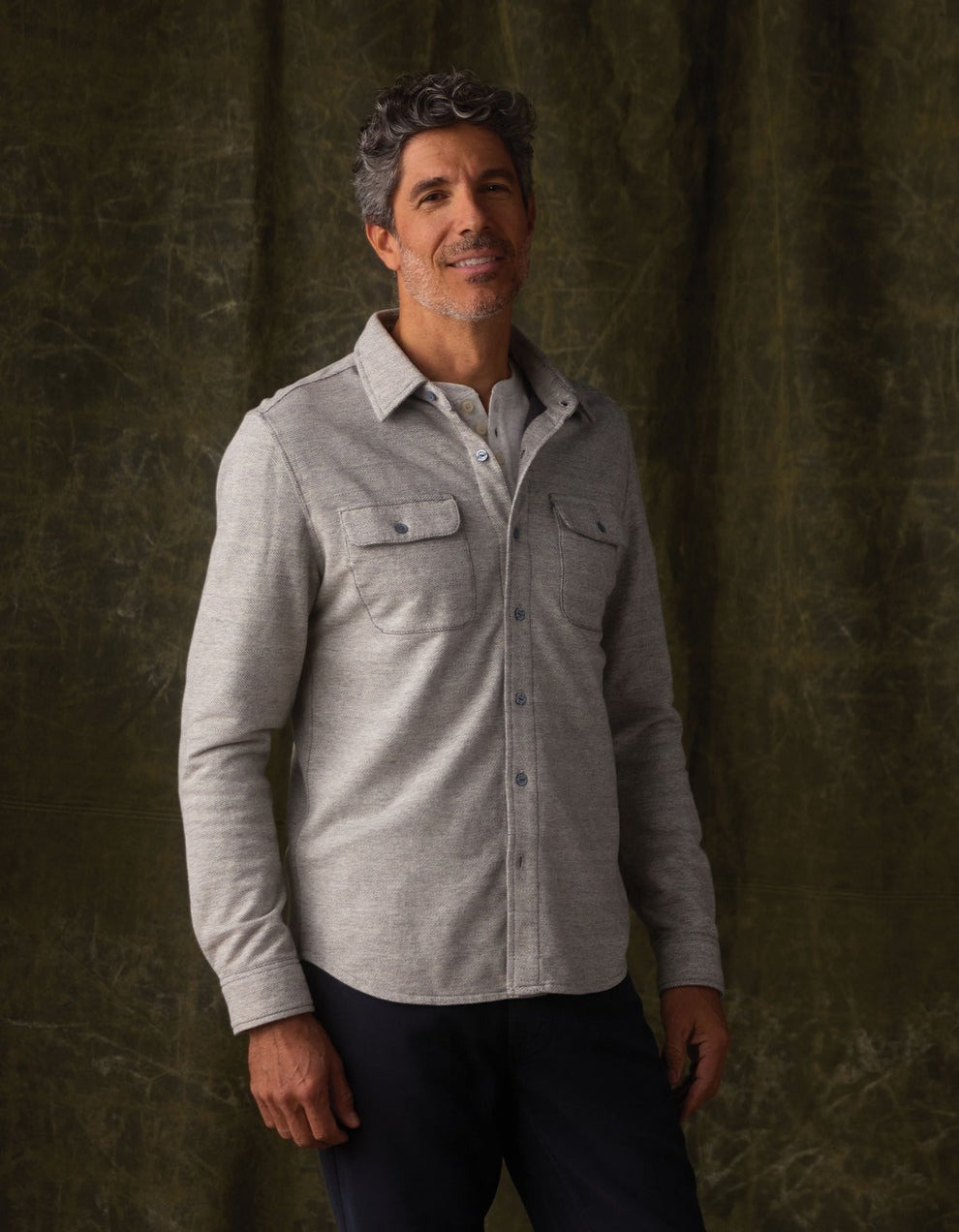 The Normal Brand Men's Textured Knit Longsleeve Shirt | TYLER'S